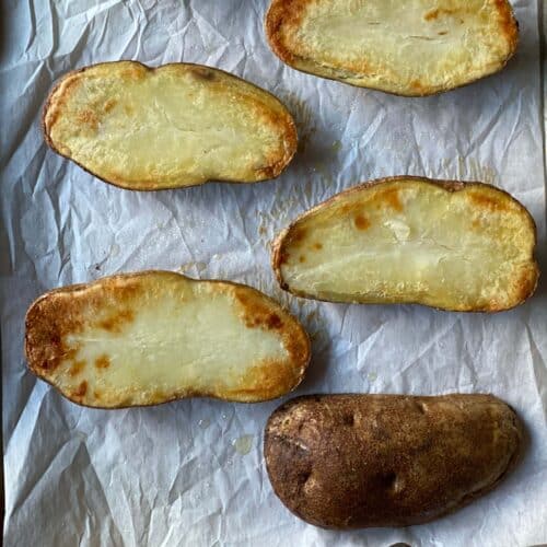 Halftime Baked Potatoes • Pesto & Potatoes