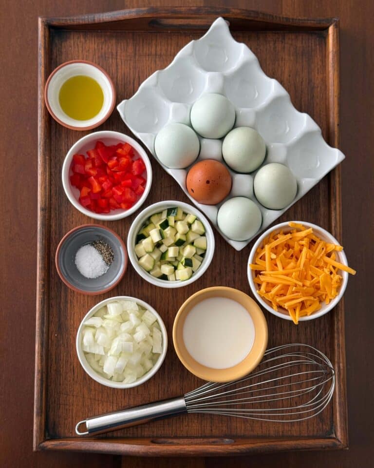Easy Sheet Pan Omelet • Pesto & Potatoes