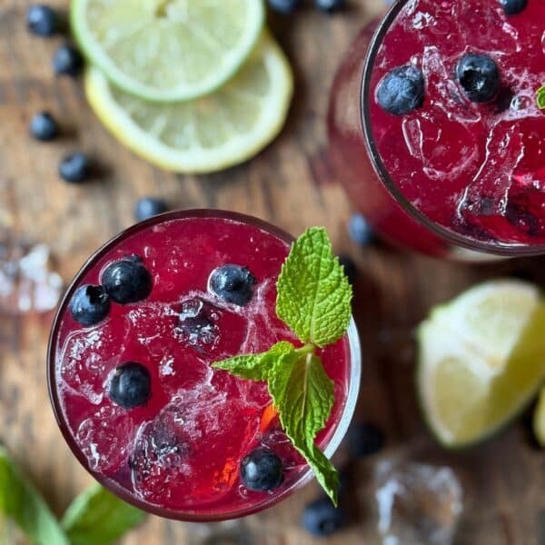 Blueberry Smash Mocktail • Pesto & Potatoes