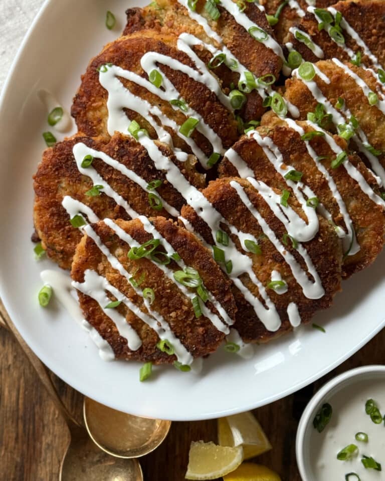Mashed Potato Patties • Pesto & Potatoes